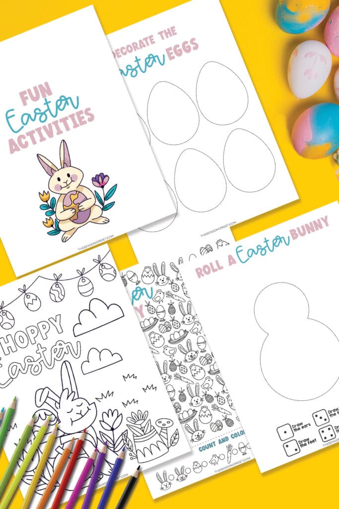 FREE Easter Activity Pages Printable for Kids Printable Pack