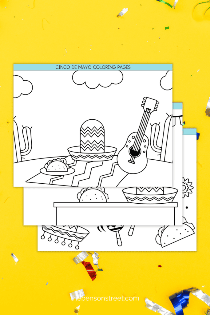Free Printable Cinco de Mayo Coloring Pages: 15 Sheets