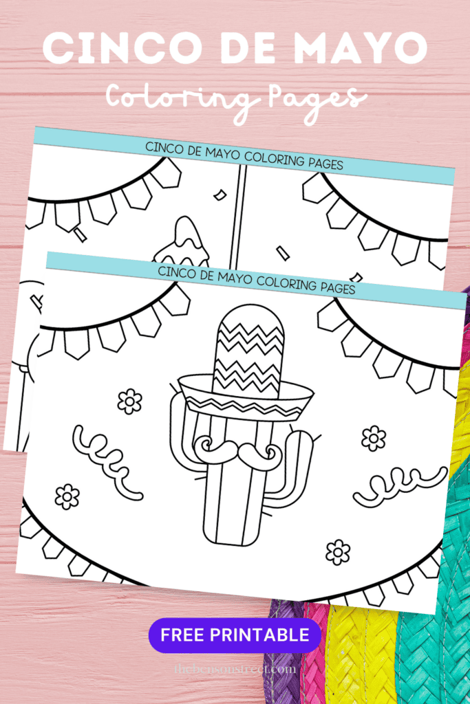 Free Printable Cinco de Mayo Coloring Pages: 15 Sheets