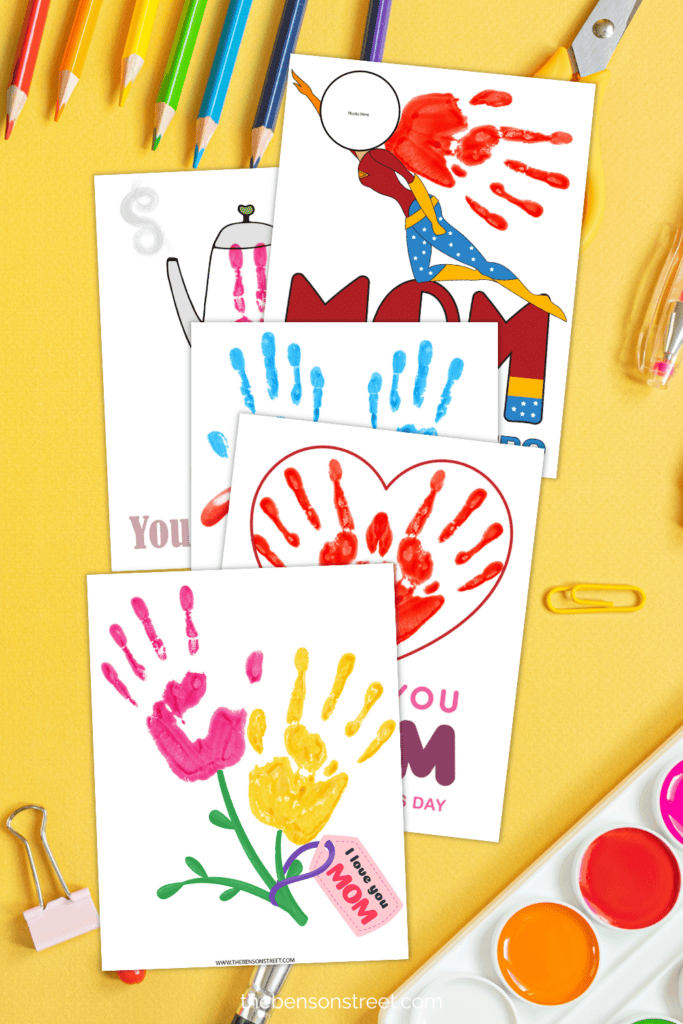 Mother's Day Handprint Free Printable Art Templates & Ideas