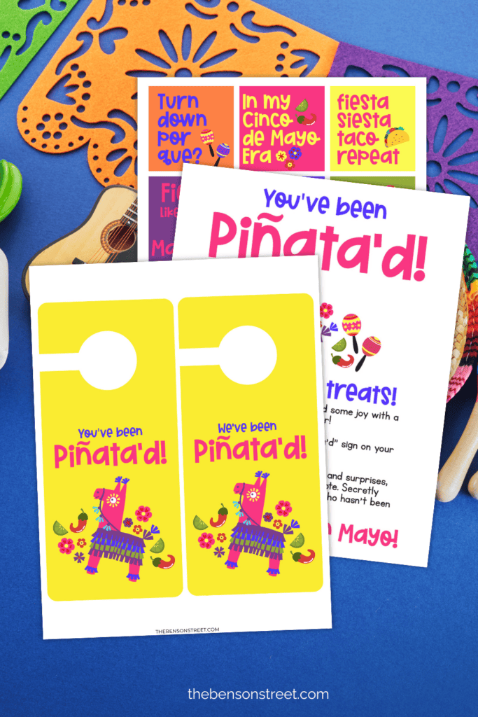 Free Printable You've Been Piñata'd for Cinco de Mayo Fun - The Benson ...