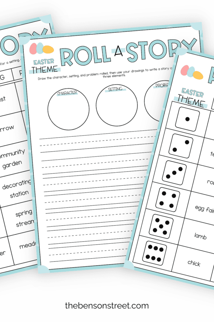 Free Printable Easter Roll a Story: Fun Writing Activity - The Benson ...