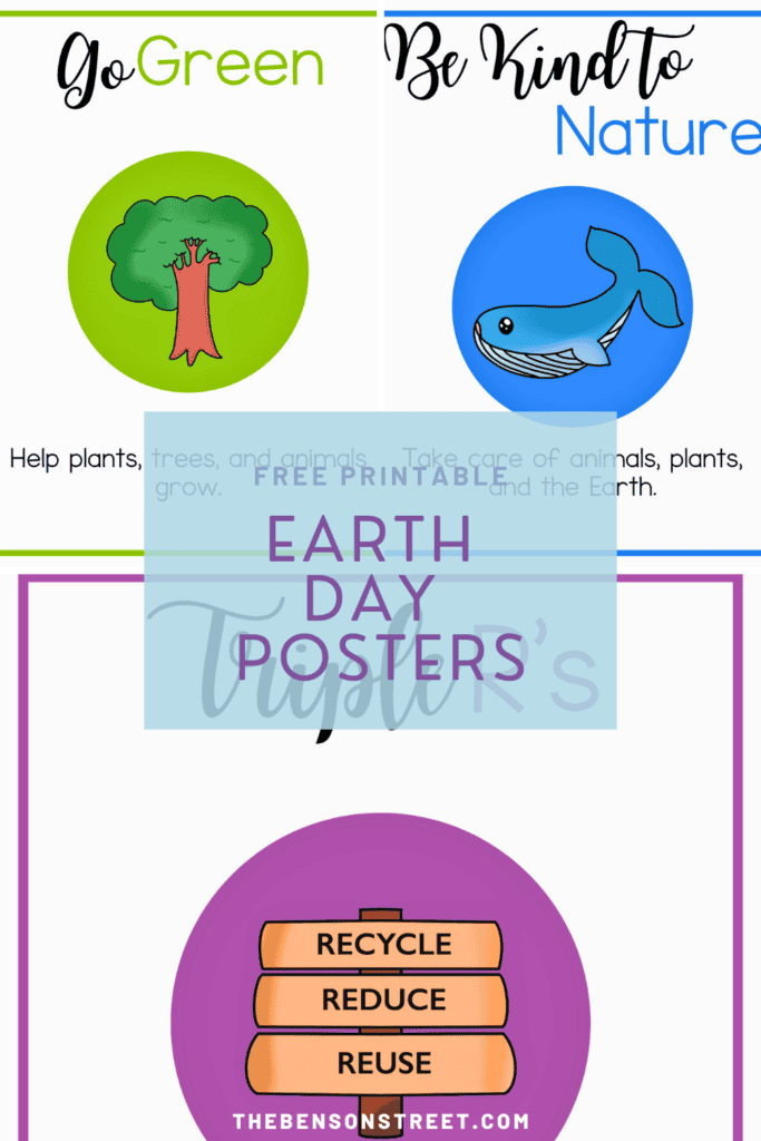 Free Printable Earth Day Posters for Home or Classroom - The Benson Street