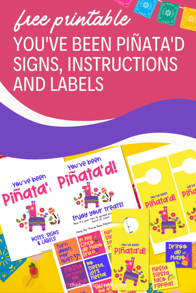 Free Printable You've Been Piñata'd for Cinco de Mayo Fun - The Benson ...