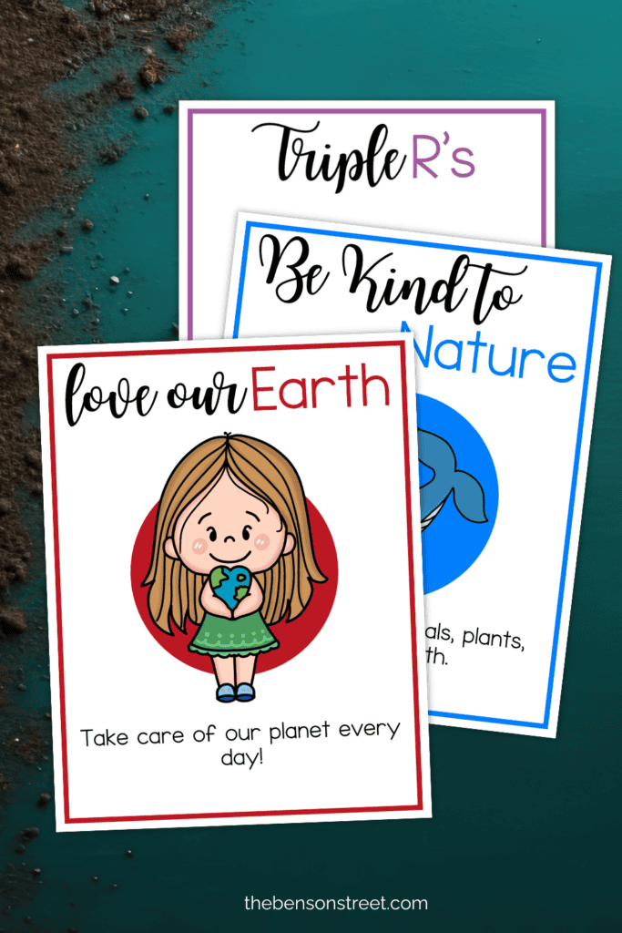 Free Printable Earth Day Posters for Home or Classroom - The Benson Street