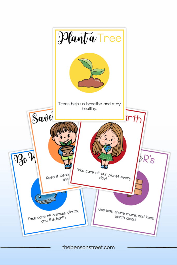 Free Printable Earth Day Posters for Home or Classroom - The Benson Street