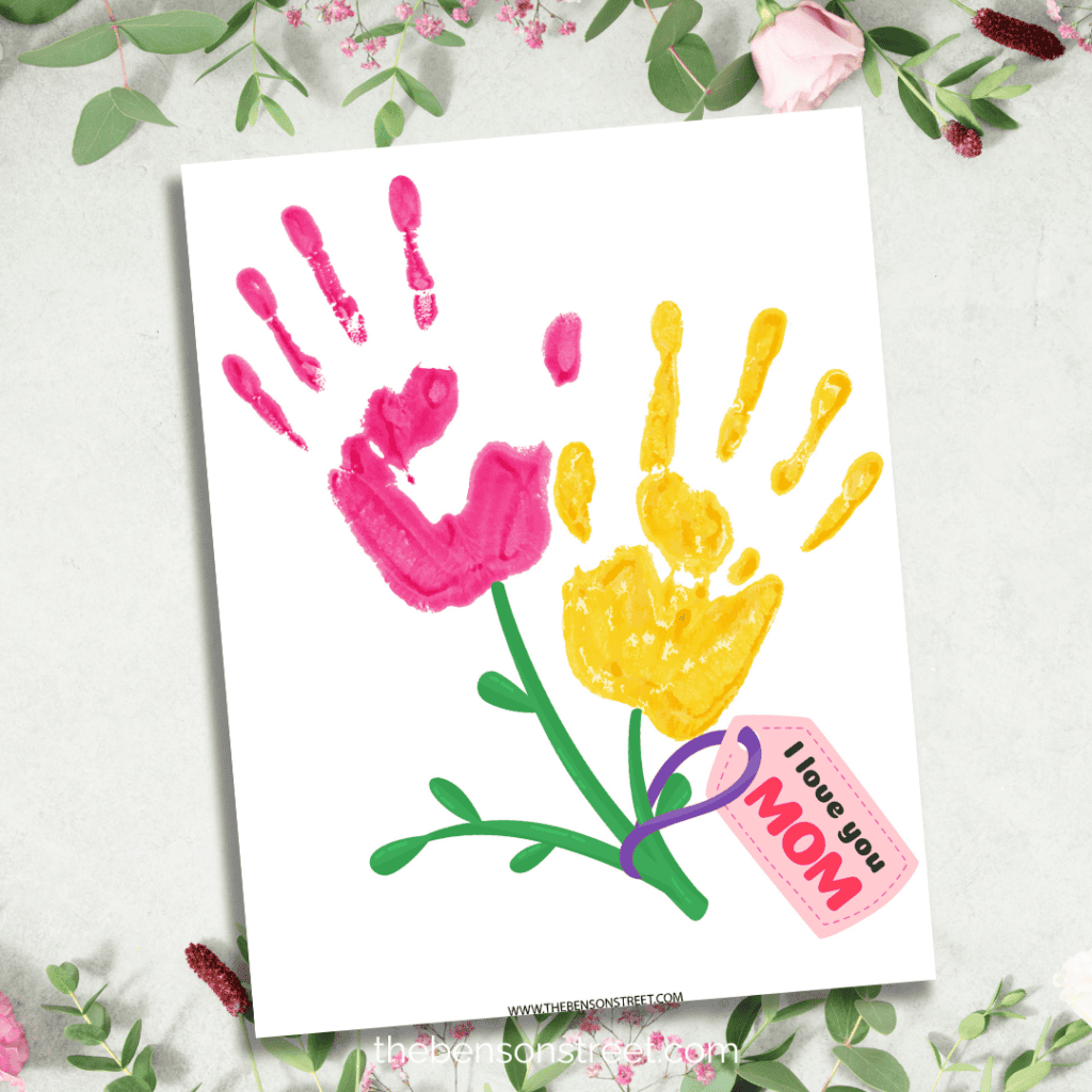 Mother's Day Handprint Free Printable Art Templates & Ideas