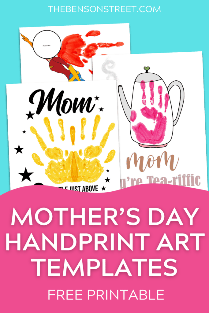 Mother's Day Handprint Free Printable Art Templates & Ideas