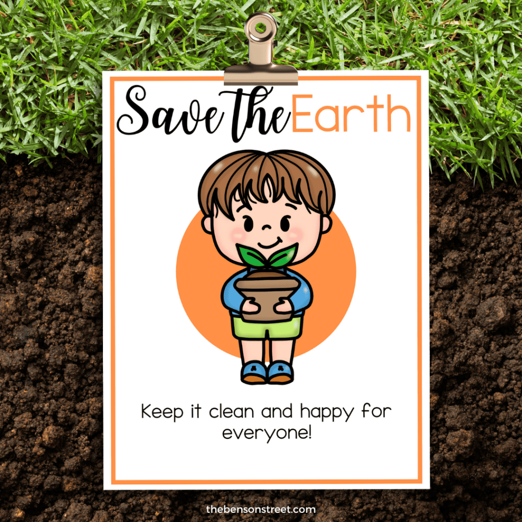 Free Printable Earth Day Posters for Home or Classroom - The Benson Street