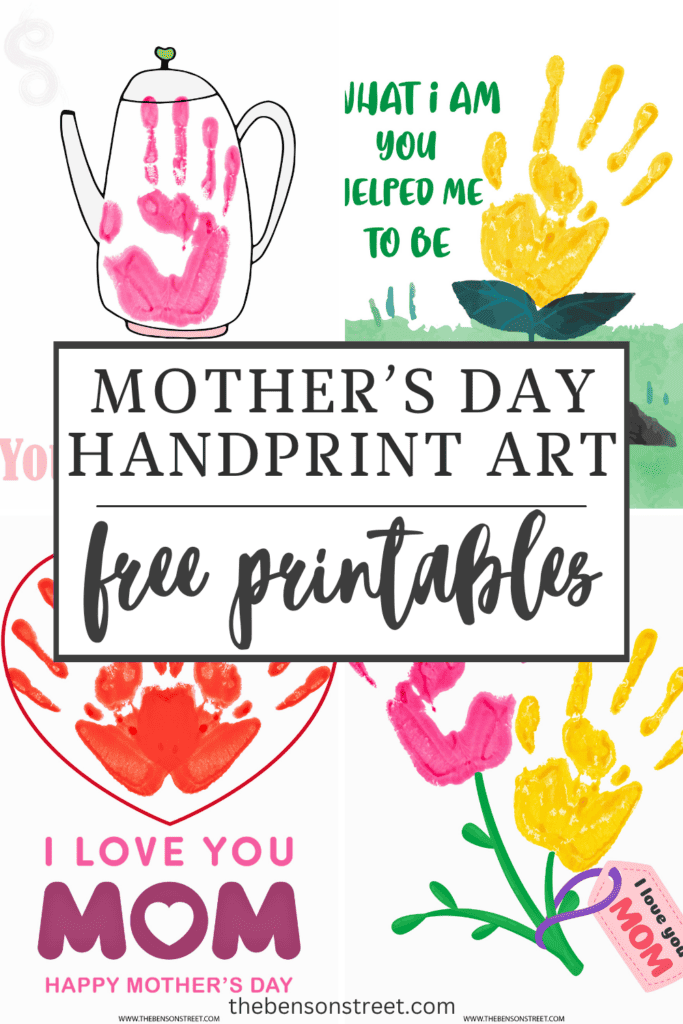 Mother's Day Handprint Free Printable Art Templates & Ideas