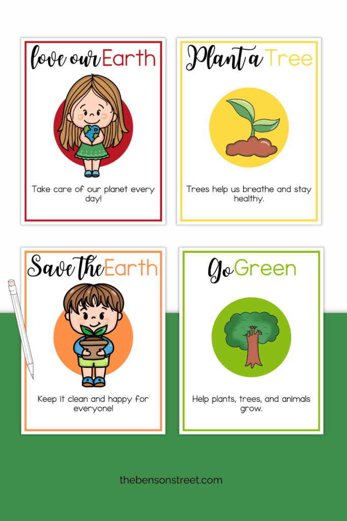 Free Printable Earth Day Posters for Home or Classroom - The Benson Street