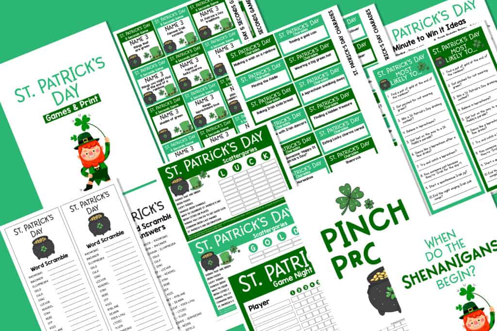 FREE St. Patrick's Day Games Printable: Best Party Bundle