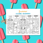 Free Printable Summer Bookmarks to Color: 5 Designs - The Benson Street