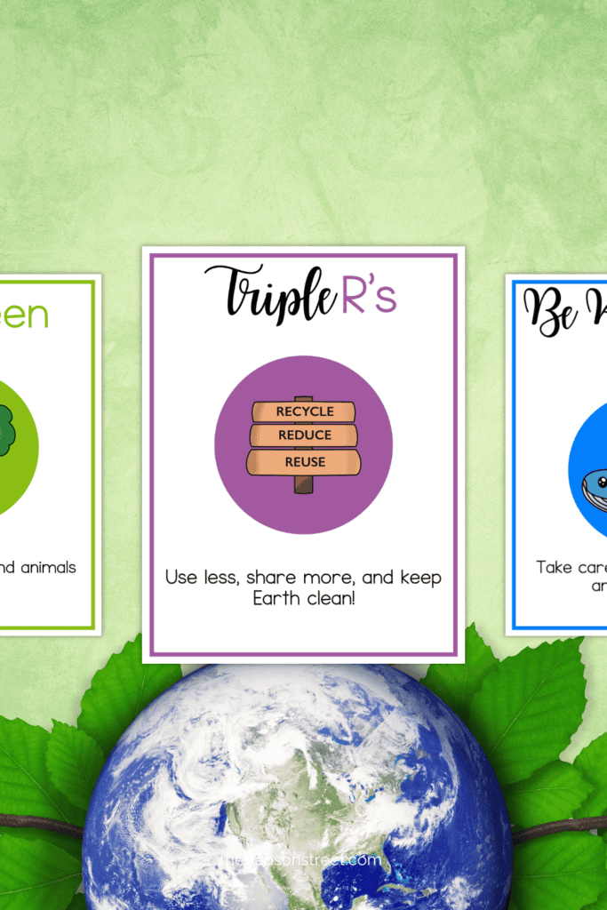 Free Printable Earth Day Posters for Home or Classroom - The Benson Street