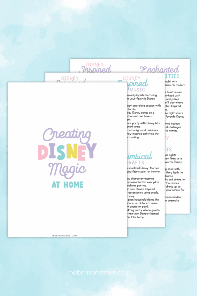 Disney Printable Activities At Home: 8 Lists to Recreate Magic - The ...