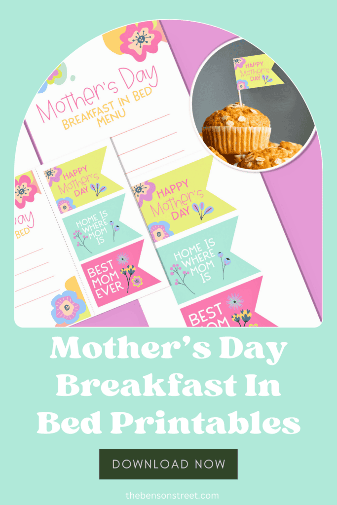 Free Mother's Day Breakfast in Bed Printables - The Benson Street