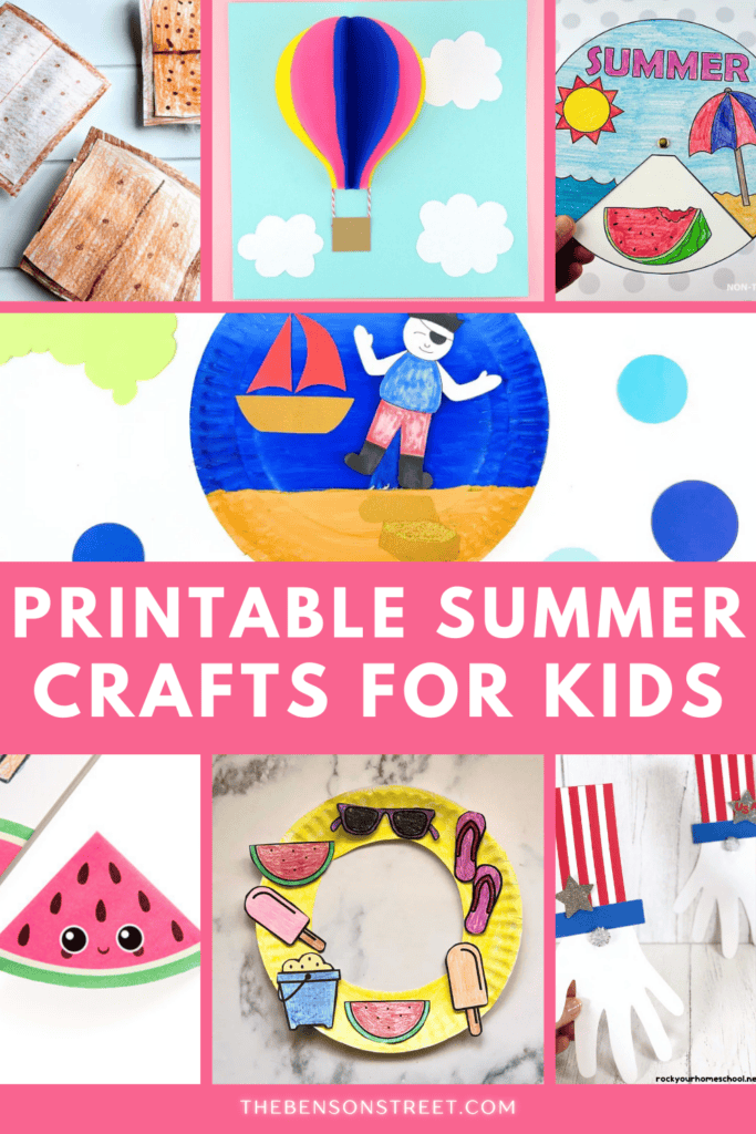 Free Printable Summer Crafts for Kids: Easy, Creative Fun for Sunny ...