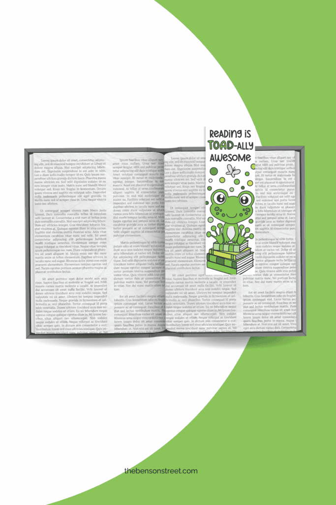 Free Printable Frog Coloring Bookmarks: 5 Designs