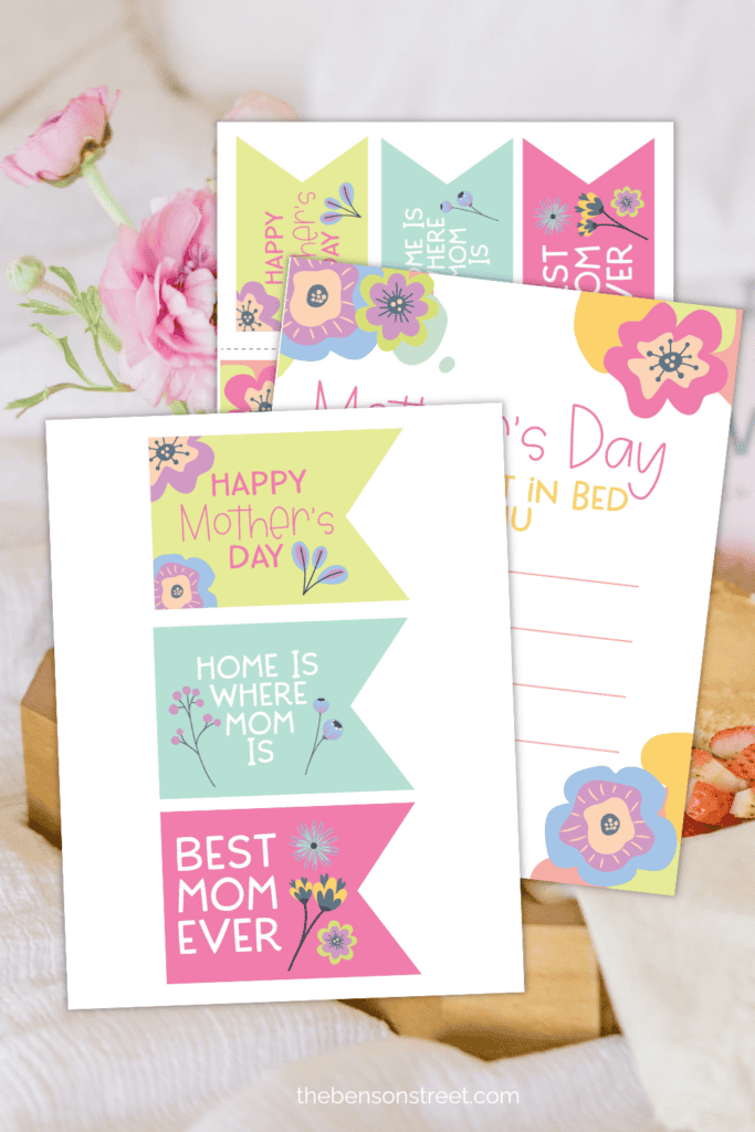 Free Mother's Day Breakfast in Bed Printables - The Benson Street