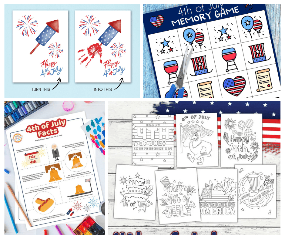 Easy & Fun Free Printable 4th of July Activities for Kids - The Benson ...