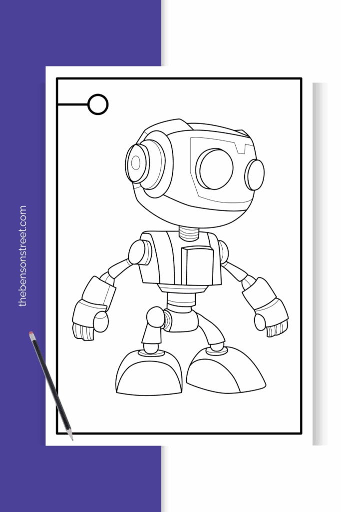 Free Printable Robot Coloring Pages for Kids: 6 Cute Designs - The ...
