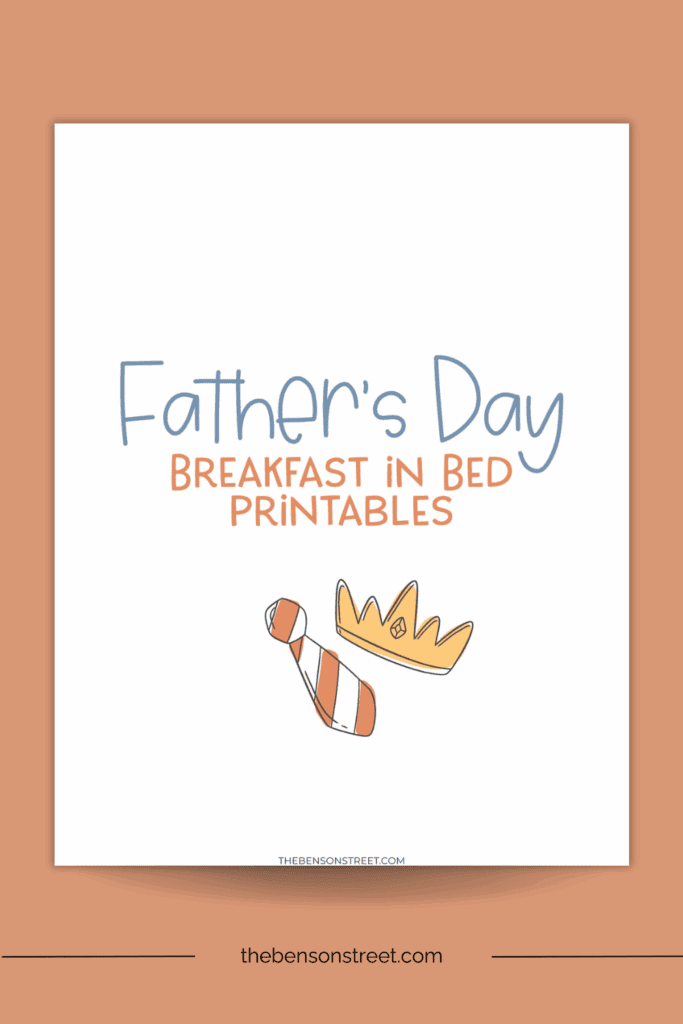 Free Father’s Day Breakfast in Bed Printables: Menu & Tags - The Benson ...