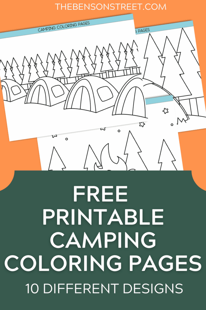 Free Camping Coloring Pages Printables for Kids - The Benson Street
