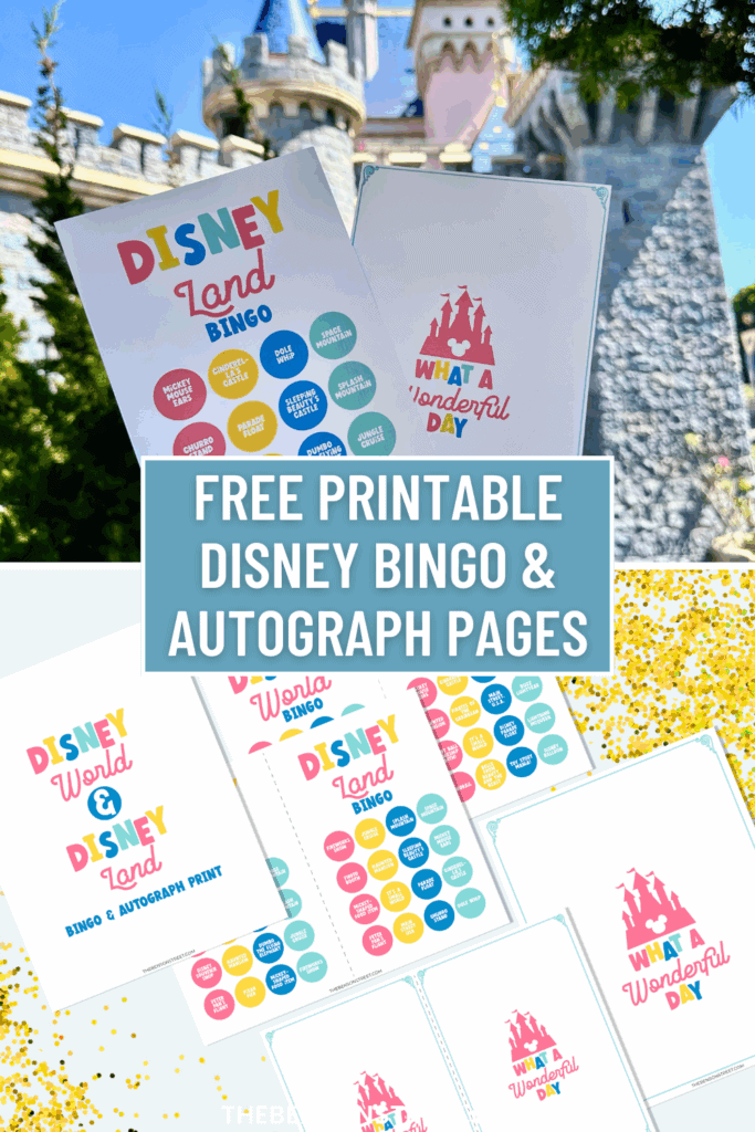 Free Printable Disneyland Bingo with Autograph Sheets