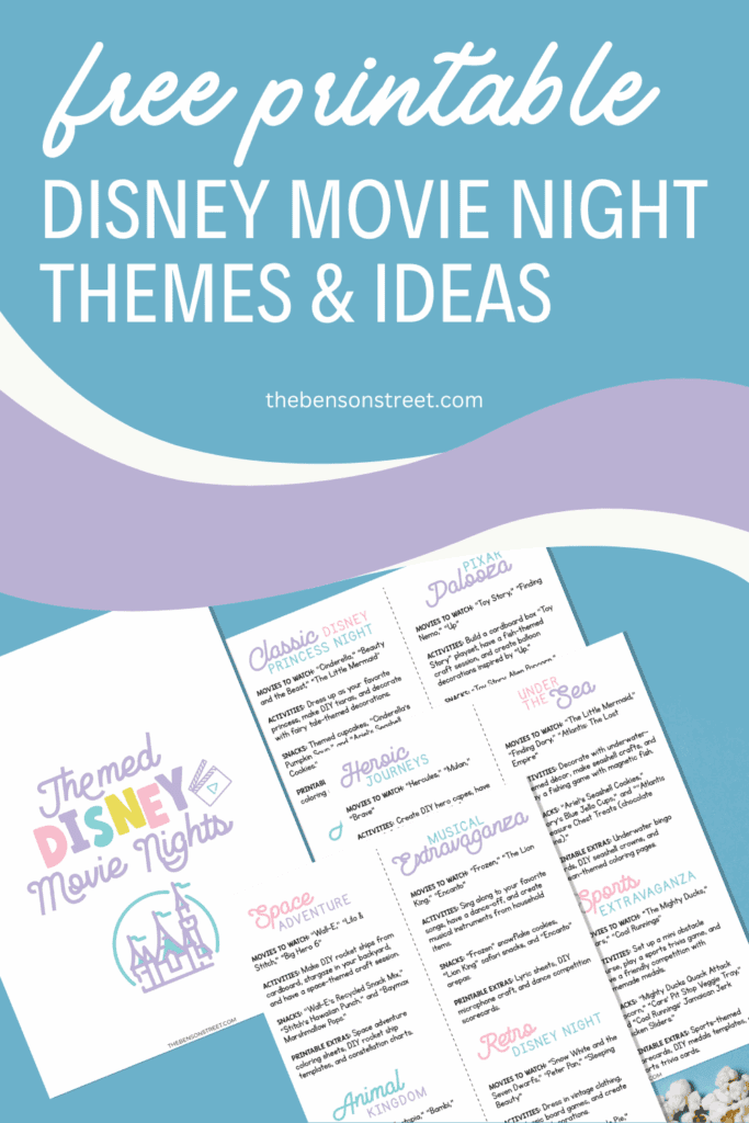 Free Printable Themed Disney Movie Night Ideas: Magical Family Nights