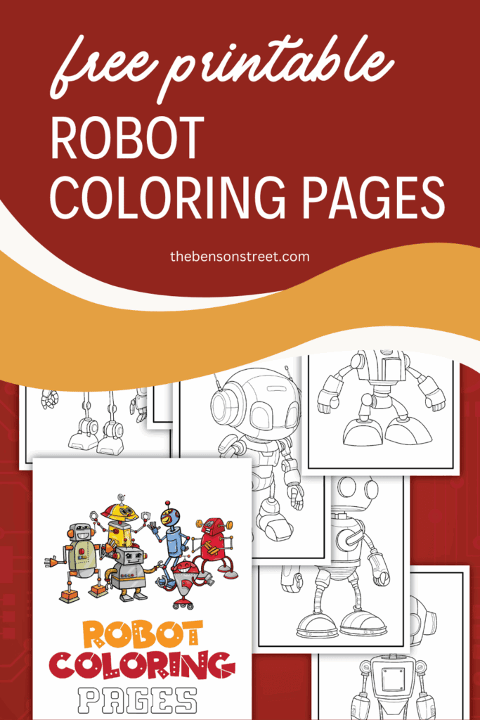Free Printable Robot Coloring Pages for Kids: 6 Cute Designs - The ...