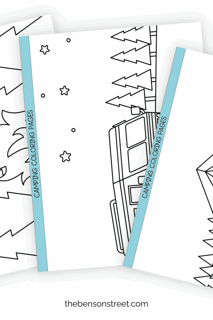 Free Camping Coloring Pages Printables for Kids - The Benson Street