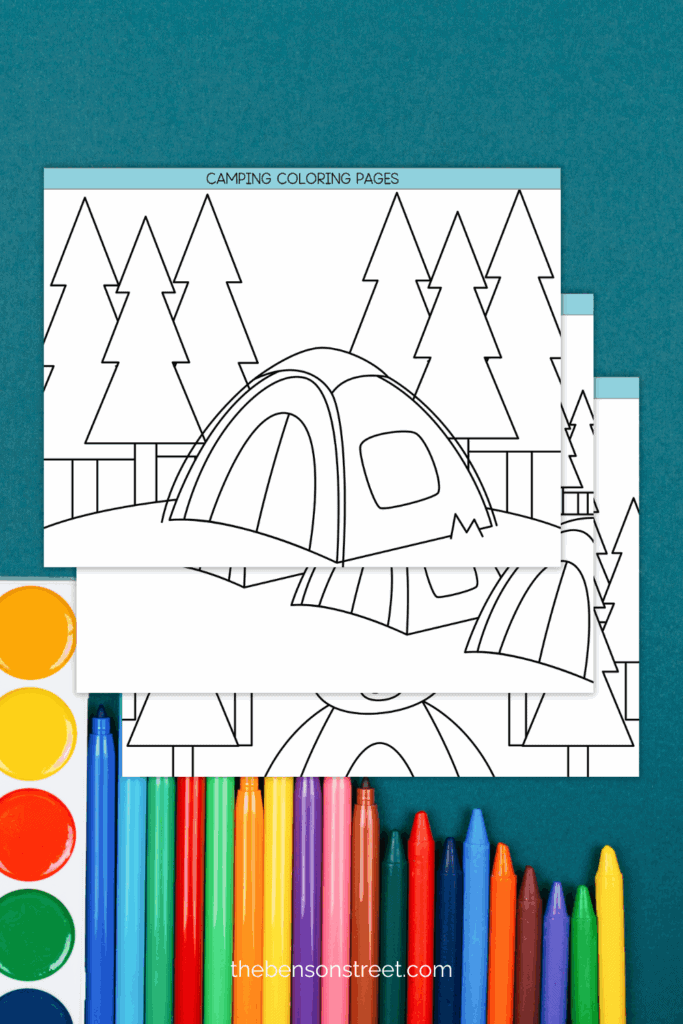 Free Camping Coloring Pages Printables for Kids - The Benson Street