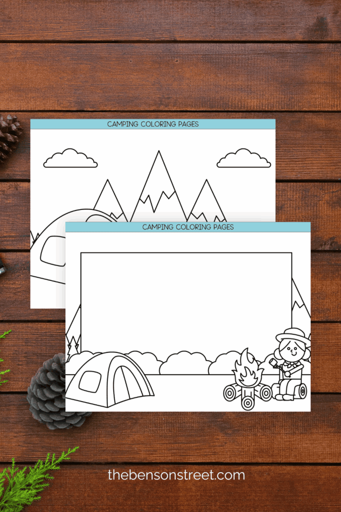 Free Camping Coloring Pages Printables for Kids - The Benson Street
