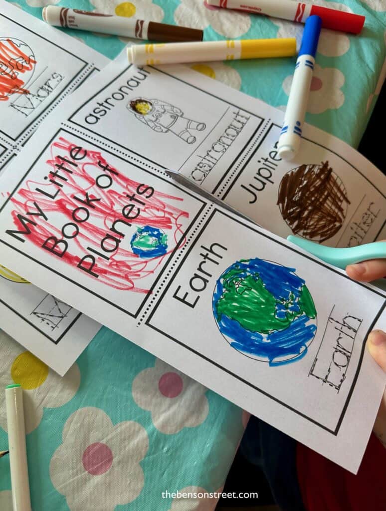 Free Printable My Little Book of Planets: Tracing & Coloring Activity ...