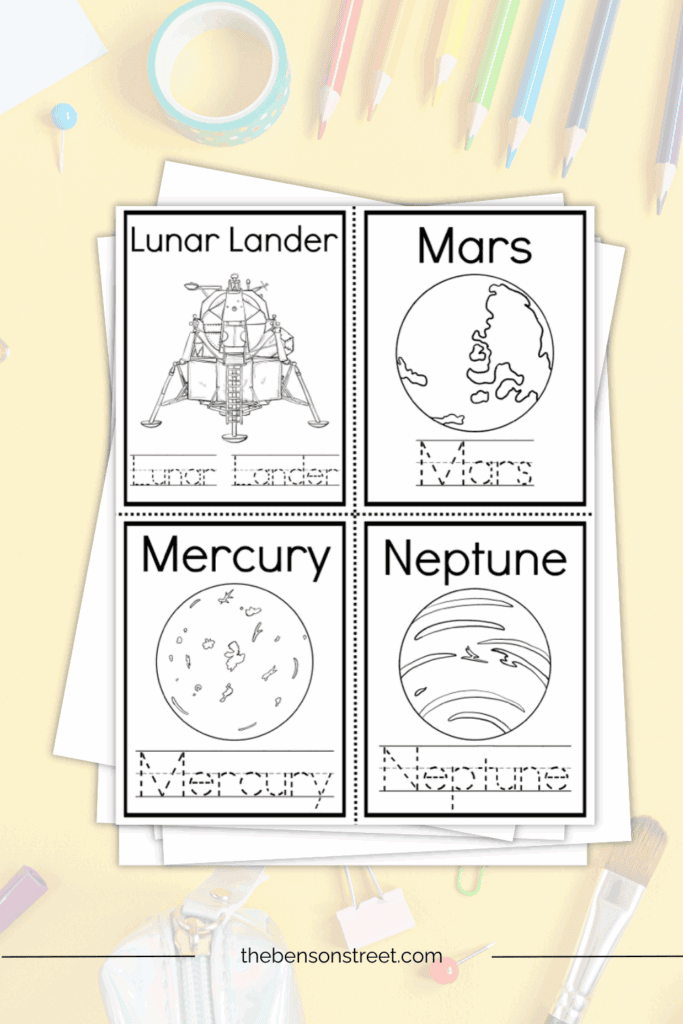 Free Printable My Little Book of Planets: Tracing & Coloring Activity ...