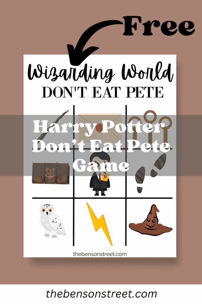 Free Printable Harry Potter Don’t Eat Pete Game for Kids