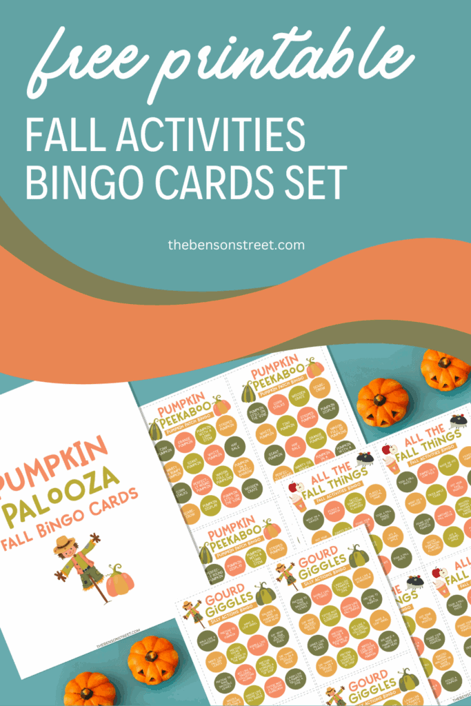 Free Fall Bingo Printable for Kids: Three Different Types - The Benson ...