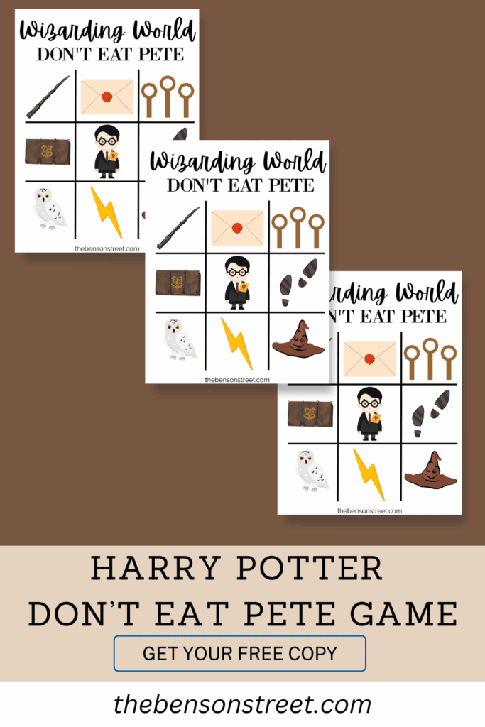 Free Printable Harry Potter Don’t Eat Pete Game for Kids