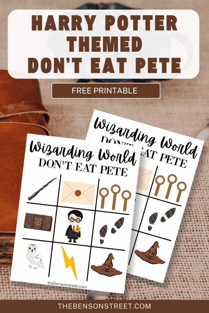 Free Printable Harry Potter Don’t Eat Pete Game for Kids