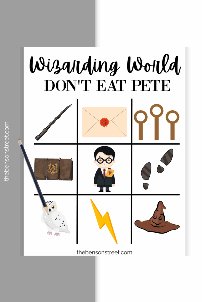 Free Printable Harry Potter Don’t Eat Pete Game for Kids