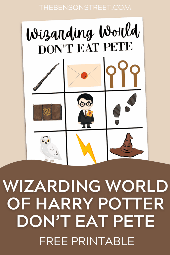 Free Printable Harry Potter Don’t Eat Pete Game for Kids