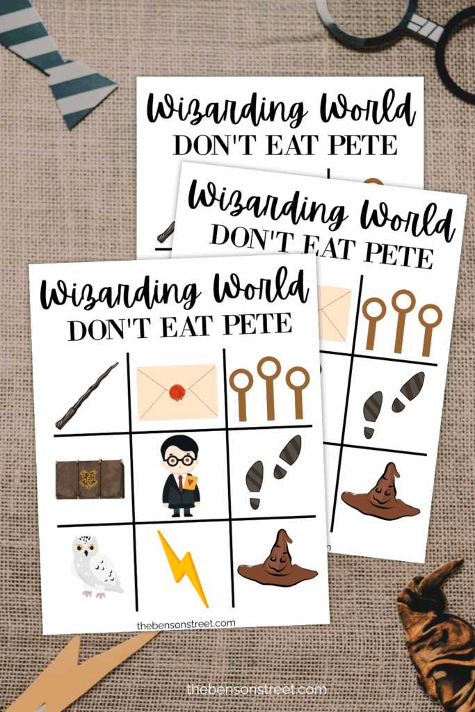 Free Printable Harry Potter Don’t Eat Pete Game for Kids