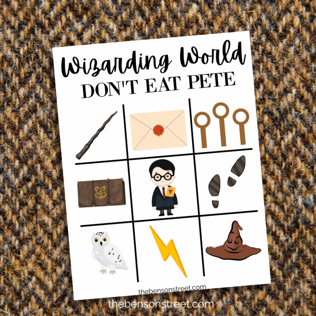 Free Printable Harry Potter Don’t Eat Pete Game for Kids