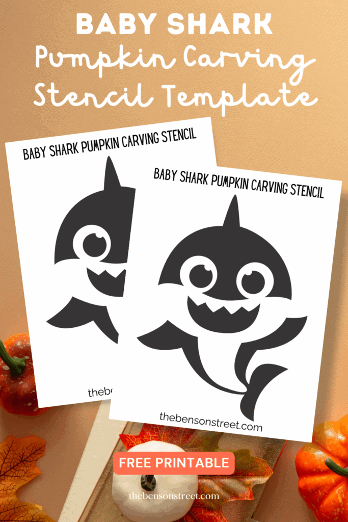 Baby Shark Pumpkin Stencil