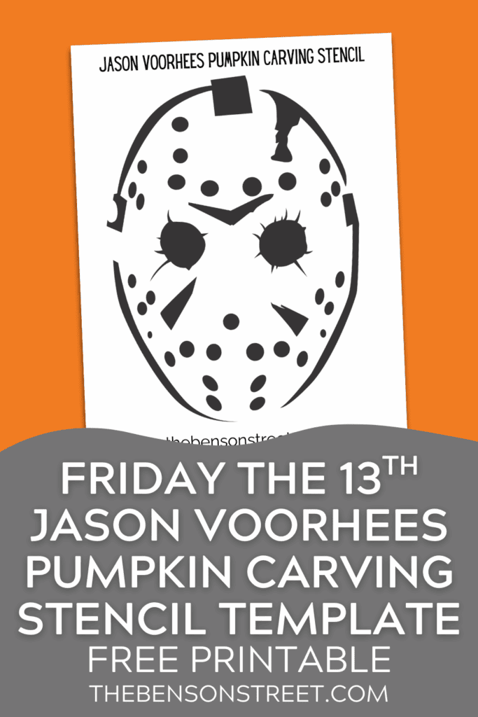FREE Printable Jason Voorhees Pumpkin Stencil Mask Pattern - The Benson ...