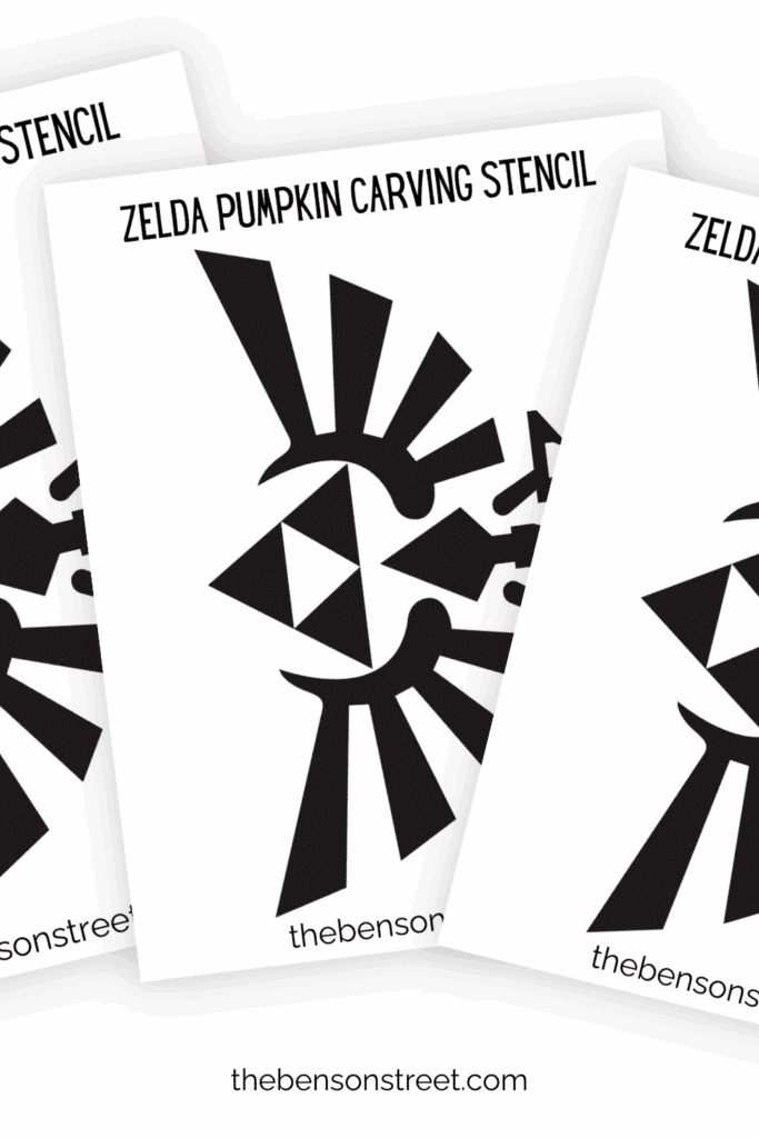 Free Printable Legend of Zelda Pumpkin Stencil: Hylian Crest - The ...