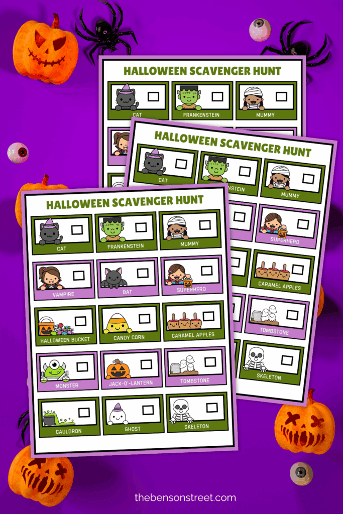 🎃 Free Printable Halloween Scavenger Hunt for Kids - The Benson Street