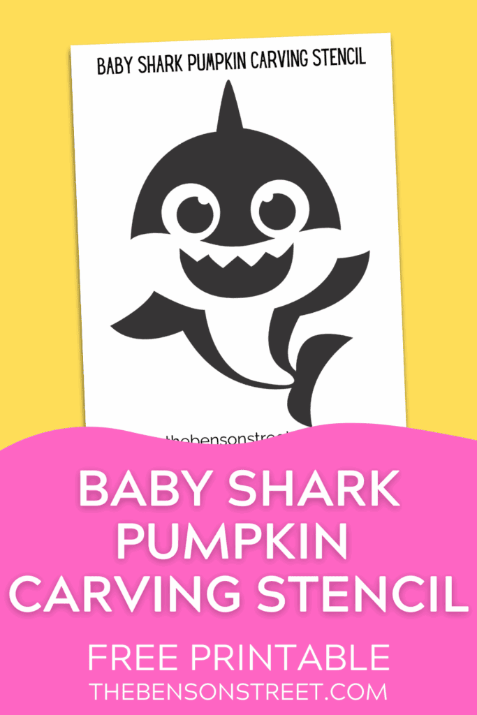 Baby Shark Pumpkin Stencil