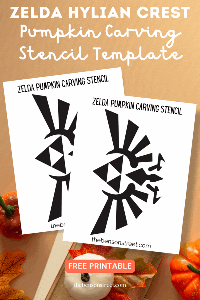 Free Printable Legend of Zelda Pumpkin Stencil: Hylian Crest - The ...