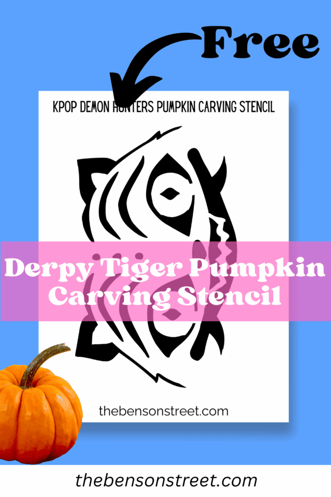 Free Printable KPop Demon Hunters Pumpkin Stencils - The Benson Street
